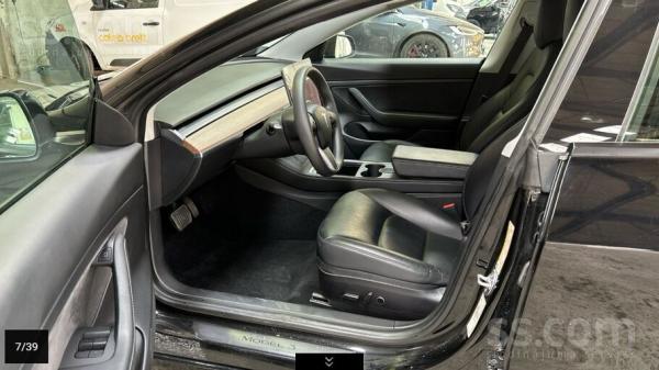 Melns Tesla Model 3 2021 Rīga, ar dzinēja tilpumu 0.00 L un nobraukumu 53 tūkst. km par 26250 €, foto 5 vietnē AUTOMOTO.COM.LV