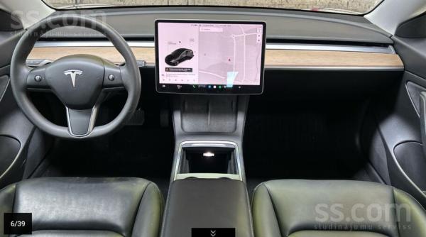 Melns Tesla Model 3 2021 Rīga, ar dzinēja tilpumu 0.00 L un nobraukumu 53 tūkst. km par 26250 €, foto 7 vietnē AUTOMOTO.COM.LV