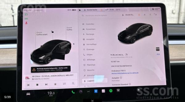 Melns Tesla Model 3 2021 Rīga, ar dzinēja tilpumu 0.00 L un nobraukumu 53 tūkst. km par 26250 €, foto 8 vietnē AUTOMOTO.COM.LV