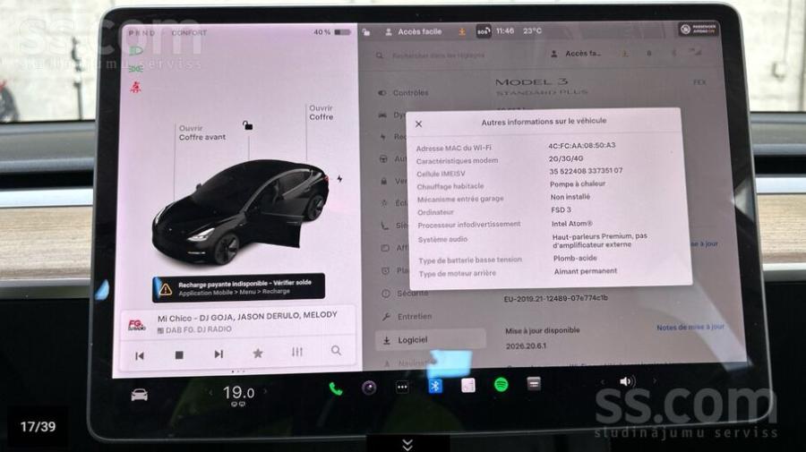 Melns Tesla Model 3 2021 Rīga, ar dzinēja tilpumu 0.00 L un nobraukumu 53 tūkst. km par 26250 €, foto 10 vietnē AUTOMOTO.COM.LV
