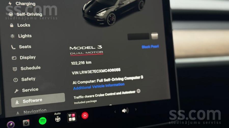 Melns Tesla Model 3 2021 Rīga, ar dzinēja tilpumu 0.00 L un nobraukumu 103 tūkst. km par 27200 €, foto 6 vietnē AUTOMOTO.COM.LV