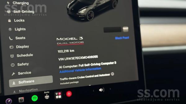 Melns Tesla Model 3 2021 Rīga, ar dzinēja tilpumu 0.00 L un nobraukumu 103 tūkst. km par 27200 €, foto 6 vietnē AUTOMOTO.COM.LV