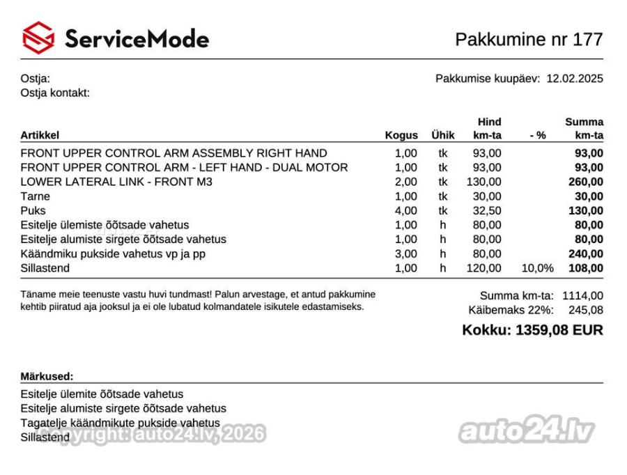 Black Tesla Model 3 2022 in Tallinn, with an engine capacity of 0.00 L and mileage of 144 thousand km for 30990 €, photo 30 on AUTOMOTO.COM.LV