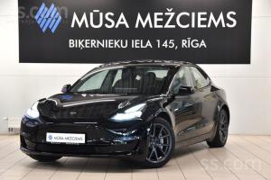 Black Tesla Model 3 2022 in Riga, with an engine capacity of 0.00 L and mileage of 106 thousand km for 29990 €, photo  on AUTOMOTO.COM.LV