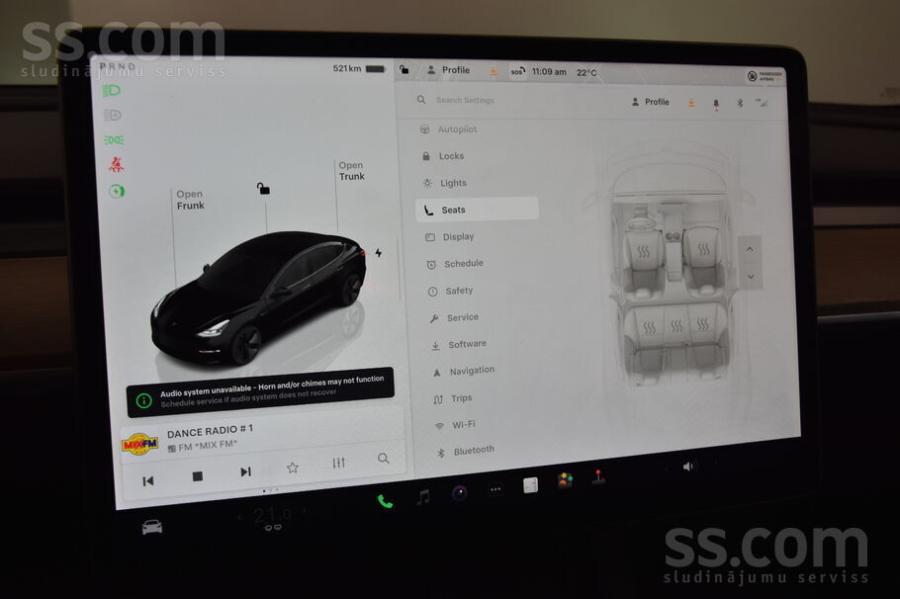 Melns Tesla Model 3 2022 Rīga, ar dzinēja tilpumu 0.00 L un nobraukumu 106 tūkst. km par 29990 €, foto 21 vietnē AUTOMOTO.COM.LV