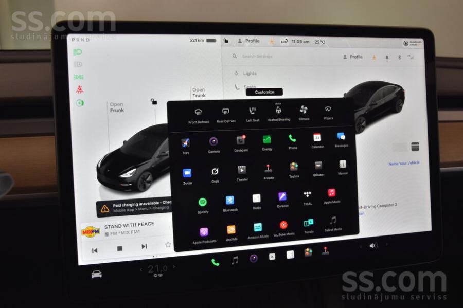 Melns Tesla Model 3 2022 Rīga, ar dzinēja tilpumu 0.00 L un nobraukumu 106 tūkst. km par 29990 €, foto 23 vietnē AUTOMOTO.COM.LV