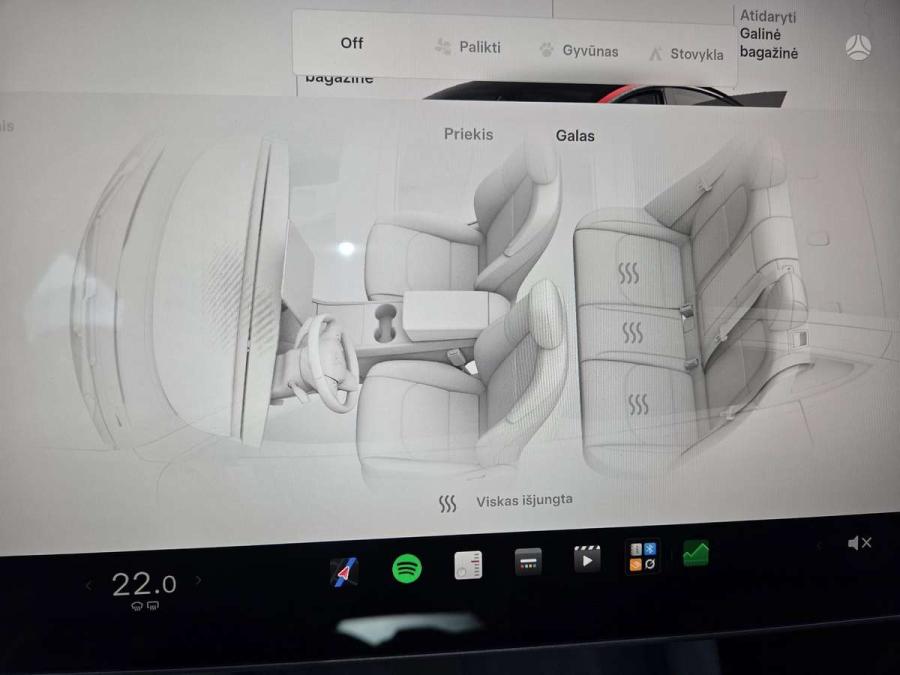 Черный Тесла Модель 3 2023 в Утена, объемом двигателя 0.00 л и пробегом 72 тыс. км за 23500 €, фото 13 на AUTOMOTO.COM.LV