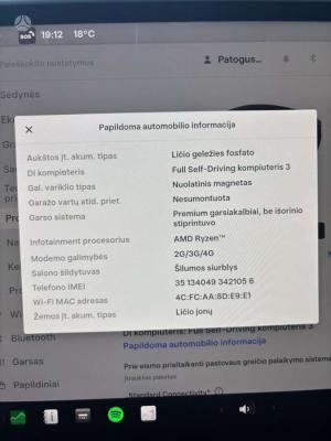 Melns Tesla Model 3 2023 Kauņa, ar dzinēja tilpumu 0.00 L un nobraukumu 24 tūkst. km par 26000 €, foto 13 vietnē AUTOMOTO.COM.LV