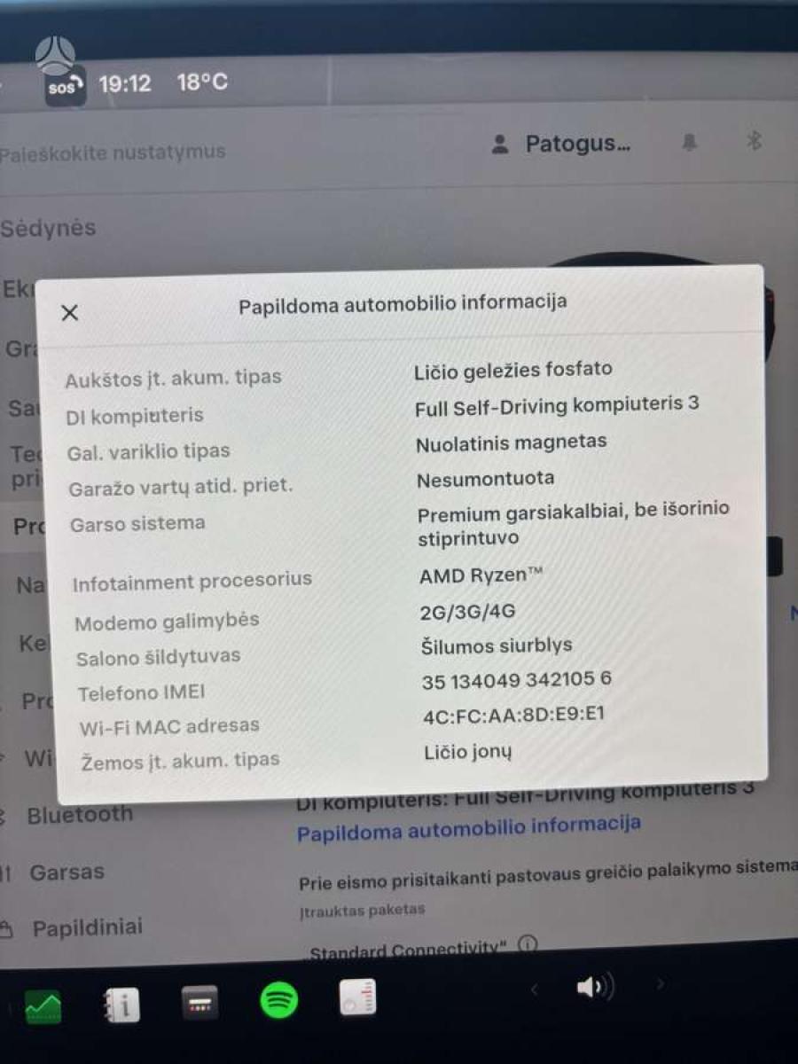 Melns Tesla Model 3 2023 Kauņa, ar dzinēja tilpumu 0.00 L un nobraukumu 24 tūkst. km par 26000 €, foto 13 vietnē AUTOMOTO.COM.LV