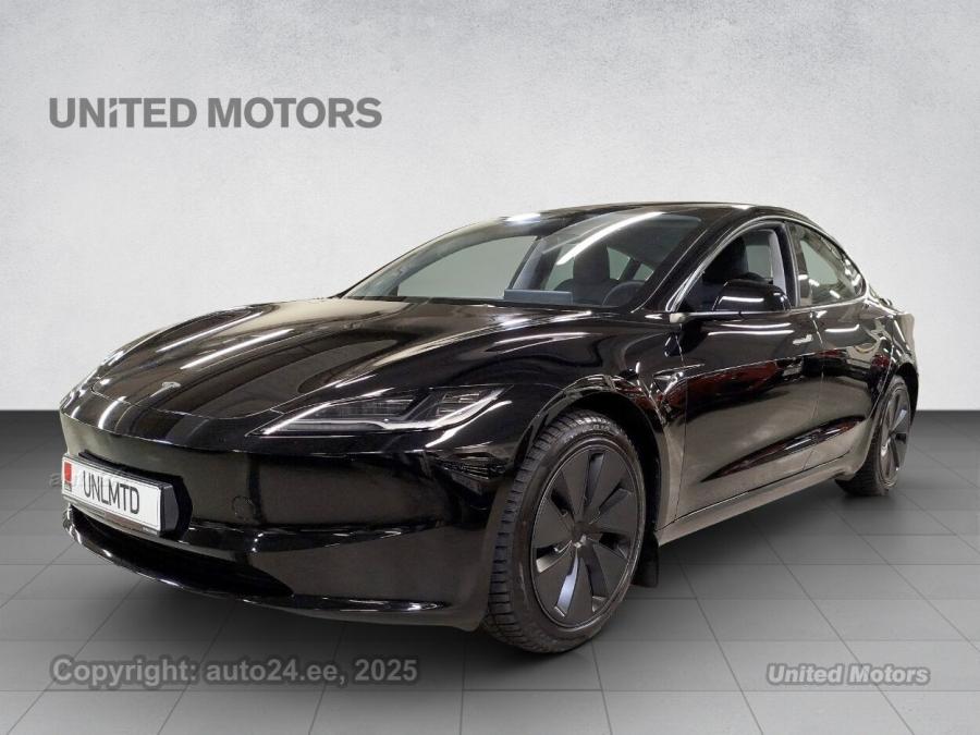 Melns Tesla Model 3 2024 Tallina, ar dzinēja tilpumu 0.00 L un nobraukumu 31 tūkst. km par 44990 €, foto 1 vietnē AUTOMOTO.COM.LV