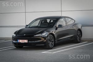 Melns Tesla Model 3 2024 Rīga, ar dzinēja tilpumu 0.00 L un nobraukumu 41 tūkst. km par 42500 €, foto  vietnē AUTOMOTO.COM.LV