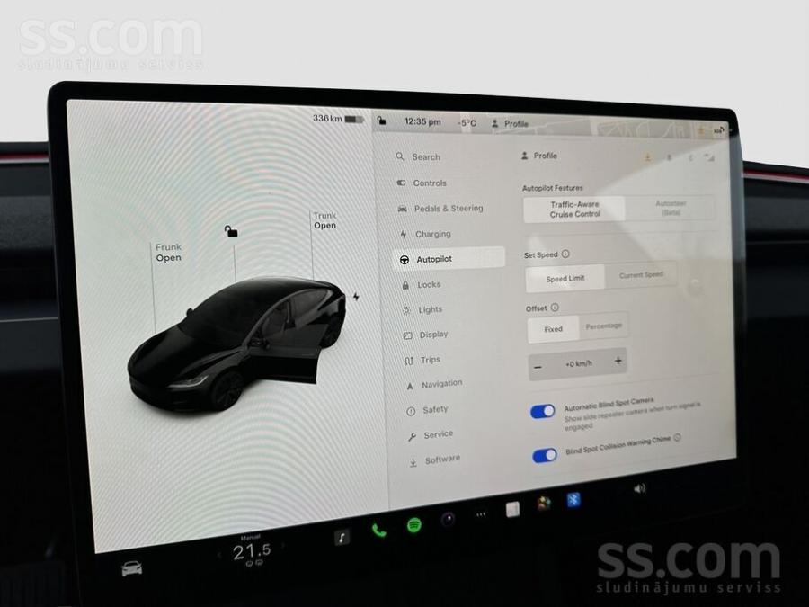 Черный Тесла Модель 3 2026 в Рига, объемом двигателя 0.00 л и пробегом 10 тыс. км за 60890 €, фото 14 на AUTOMOTO.COM.LV