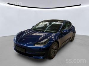Zils Tesla Model 3 2021 Rīga, ar dzinēja tilpumu 0.00 L un nobraukumu 106 tūkst. km par 26990 €, foto  vietnē AUTOMOTO.COM.LV