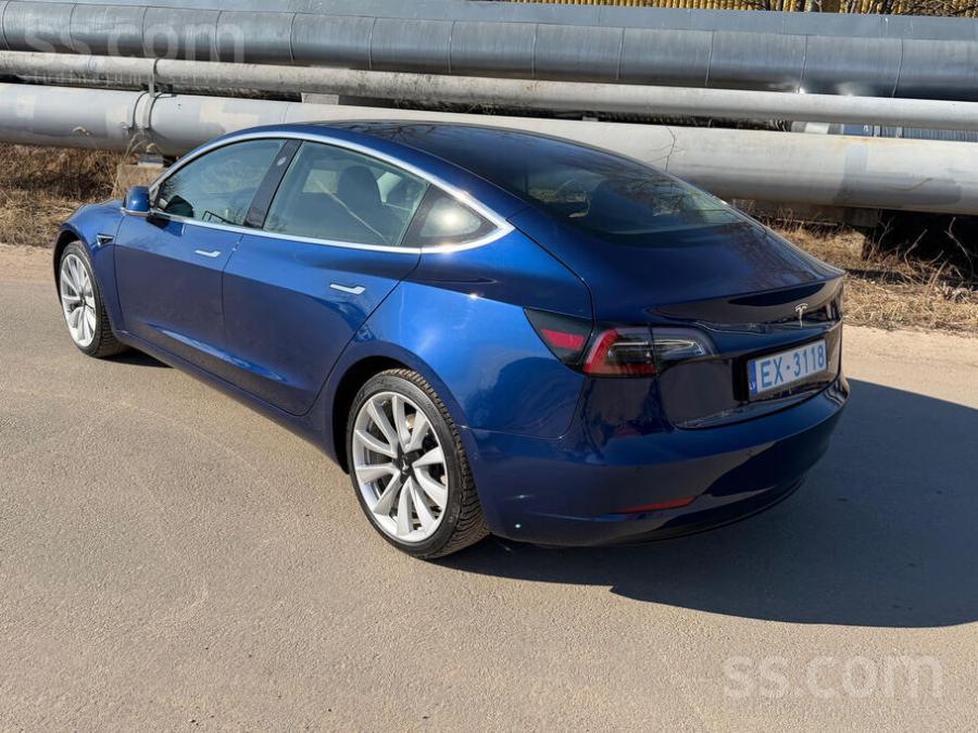 Zils Tesla Model 3 2019 Rīga, ar dzinēja tilpumu 0.00 L un nobraukumu 128 tūkst. km par 17300 €, foto 3 vietnē AUTOMOTO.COM.LV