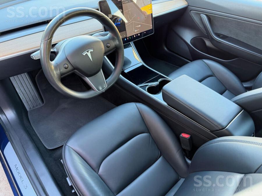 Zils Tesla Model 3 2019 Rīga, ar dzinēja tilpumu 0.00 L un nobraukumu 128 tūkst. km par 17300 €, foto 5 vietnē AUTOMOTO.COM.LV