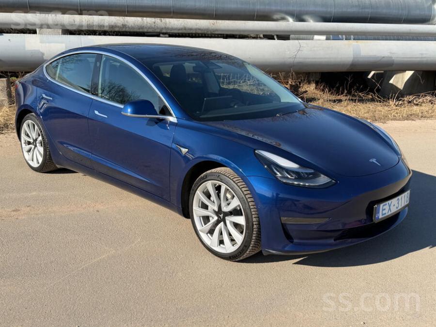Zils Tesla Model 3 2019 Rīga, ar dzinēja tilpumu 0.00 L un nobraukumu 128 tūkst. km par 17300 €, foto 7 vietnē AUTOMOTO.COM.LV