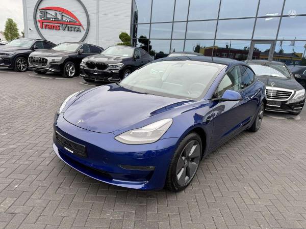 Zils Tesla Model 3 2021 Telšiai, ar dzinēja tilpumu 0.00 L un nobraukumu 171 tūkst. km par 20600 €, foto 1 vietnē AUTOMOTO.COM.LV