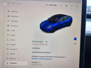 Синий Тесла Модель 3 2022 в Мариямполе, объемом двигателя 0.00 л и пробегом 107 тыс. км за 23900 €, фото 18 на AUTOMOTO.COM.LV