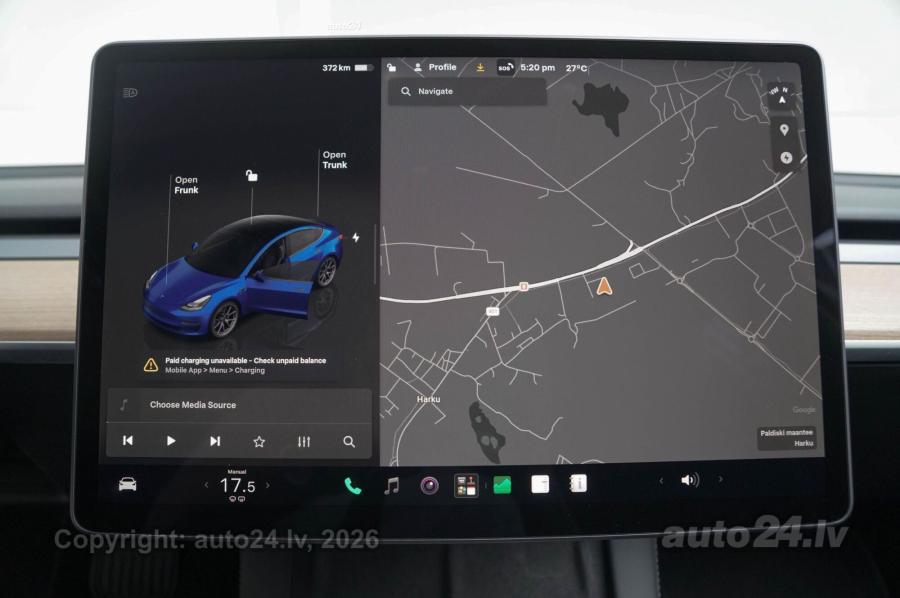 Zils Tesla Model 3 2023 Tallina, ar dzinēja tilpumu 0.00 L un nobraukumu 67 tūkst. km par 99000 €, foto 15 vietnē AUTOMOTO.COM.LV
