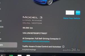 Zils Tesla Model 3 2023 Tallina, ar dzinēja tilpumu 0.00 L un nobraukumu 67 tūkst. km par 99000 €, foto 17 vietnē AUTOMOTO.COM.LV