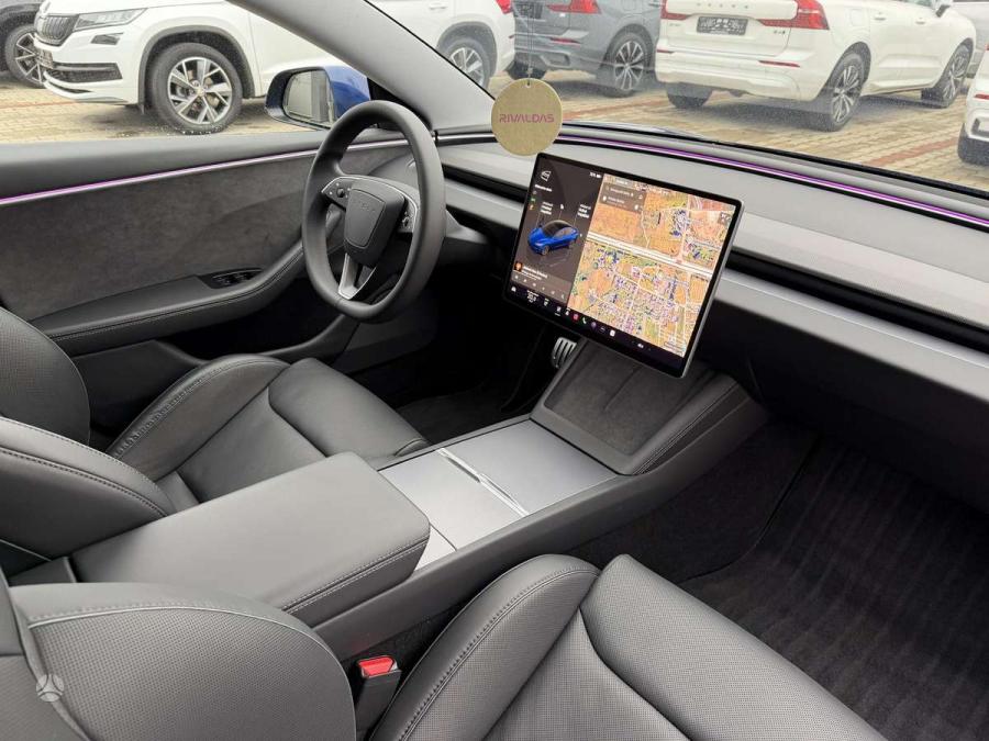 Zils Tesla Model 3 2024 Šauļi, ar dzinēja tilpumu 0.00 L un nobraukumu 7 tūkst. km par 52990 €, foto 17 vietnē AUTOMOTO.COM.LV