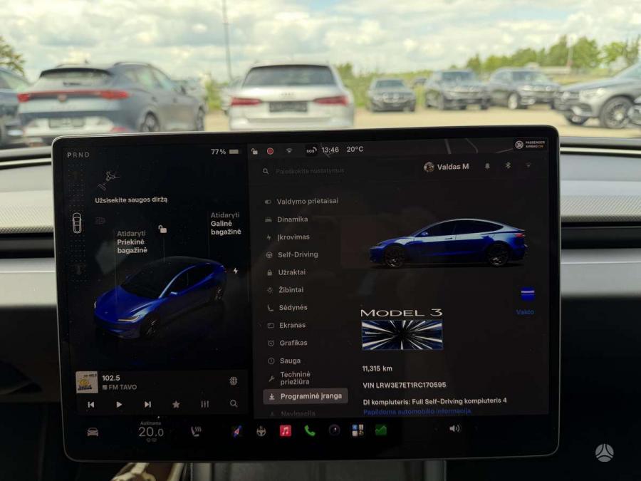 Zils Tesla Model 3 2024 Šauļi, ar dzinēja tilpumu 0.00 L un nobraukumu 15 tūkst. km par 51990 €, foto 25 vietnē AUTOMOTO.COM.LV