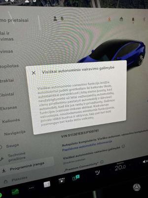 Синий Тесла Модель 3 2018 в Каунас, объемом двигателя 0.00 л и пробегом 117 тыс. км за 18500 €, фото 10 на AUTOMOTO.COM.LV