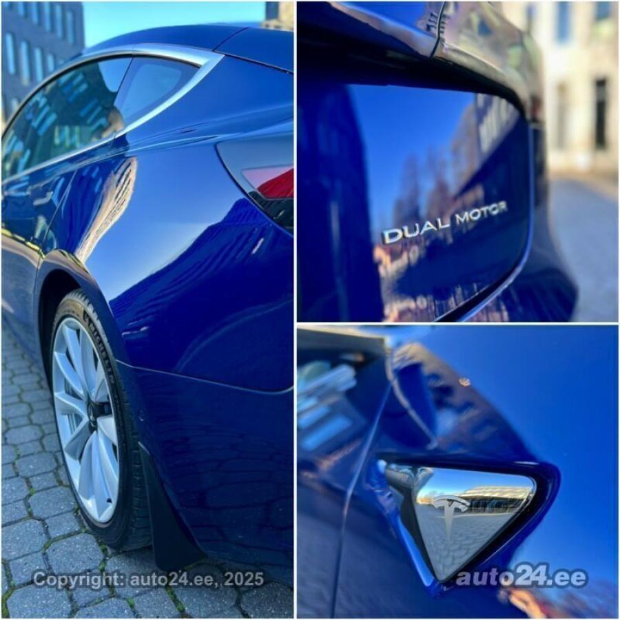 Blue Tesla Model 3 2019 in Tartu, with an engine capacity of 0.00 L and mileage of 140 thousand km for 23999 €, photo 20 on AUTOMOTO.COM.LV