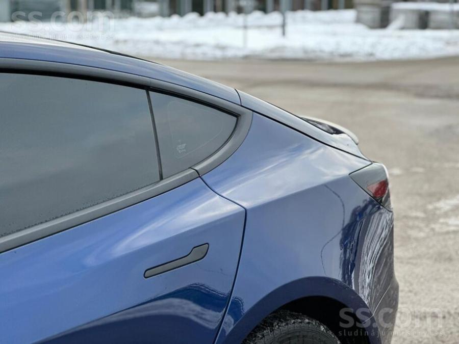 Blue Tesla Model 3 2019 in Riga, with an engine capacity of 0.00 L and mileage of 86 thousand km for 21950 €, photo 28 on AUTOMOTO.COM.LV