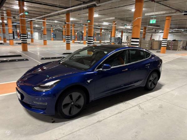 Blue Tesla Model 3 2019 in Vilnius, with an engine capacity of 0.00 L and mileage of 197 thousand km for 13850 €, photo 10 on AUTOMOTO.COM.LV