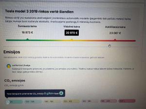 Zils Tesla Model 3 2019 Viļņa, ar dzinēja tilpumu 0.00 L un nobraukumu 197 tūkst. km par 13850 €, foto 25 vietnē AUTOMOTO.COM.LV