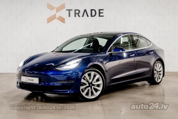Zils Tesla Model 3 2019 Pērnava, ar dzinēja tilpumu 0.00 L un nobraukumu 169 tūkst. km par 16990 €, foto  vietnē AUTOMOTO.COM.LV