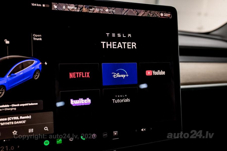 Zils Tesla Model 3 2019 Pērnava, ar dzinēja tilpumu 0.00 L un nobraukumu 169 tūkst. km par 16990 €, foto 22 vietnē AUTOMOTO.COM.LV