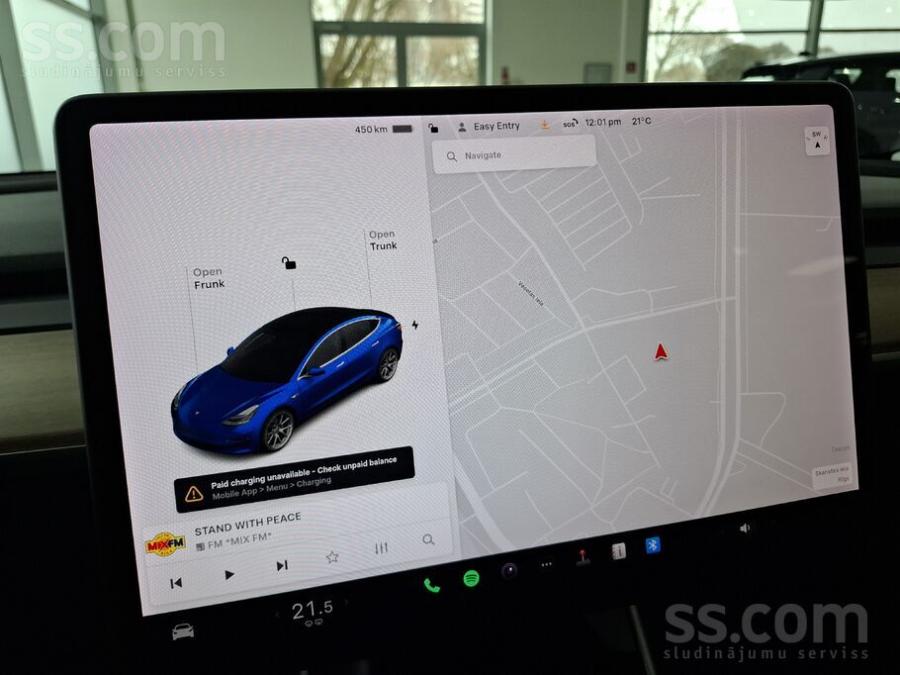 Zils Tesla Model 3 2019 Rīga, ar dzinēja tilpumu 0.00 L un nobraukumu 81 tūkst. km par 23500 €, foto 12 vietnē AUTOMOTO.COM.LV