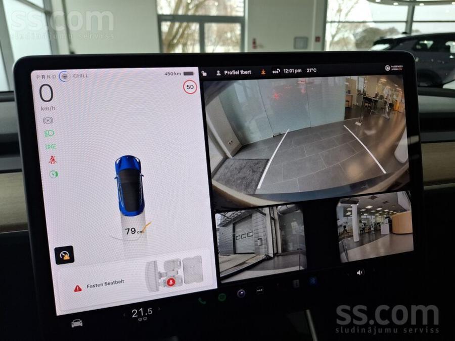 Zils Tesla Model 3 2019 Rīga, ar dzinēja tilpumu 0.00 L un nobraukumu 81 tūkst. km par 23500 €, foto 13 vietnē AUTOMOTO.COM.LV