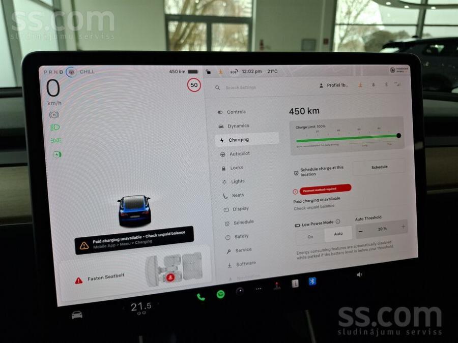 Zils Tesla Model 3 2019 Rīga, ar dzinēja tilpumu 0.00 L un nobraukumu 81 tūkst. km par 23500 €, foto 15 vietnē AUTOMOTO.COM.LV