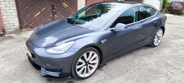 Blue Tesla Model 3 2019 in Kaunas, with an engine capacity of 0.00 L and mileage of 108 thousand km for 19400 €, photo 1 on AUTOMOTO.COM.LV