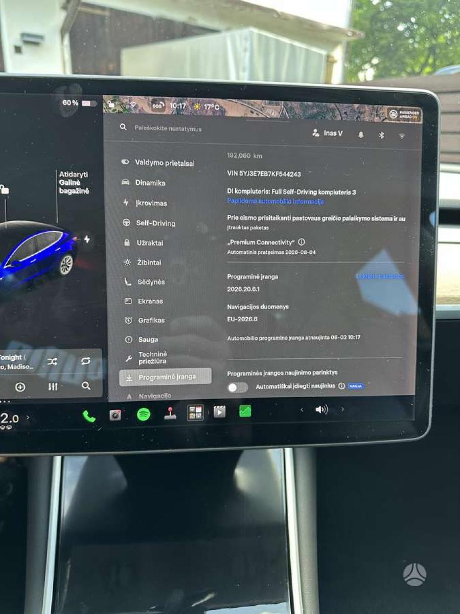 Blue Tesla Model 3 2019 in Silute, with an engine capacity of 0.00 L and mileage of 190 thousand km for 17900 €, photo 18 on AUTOMOTO.COM.LV