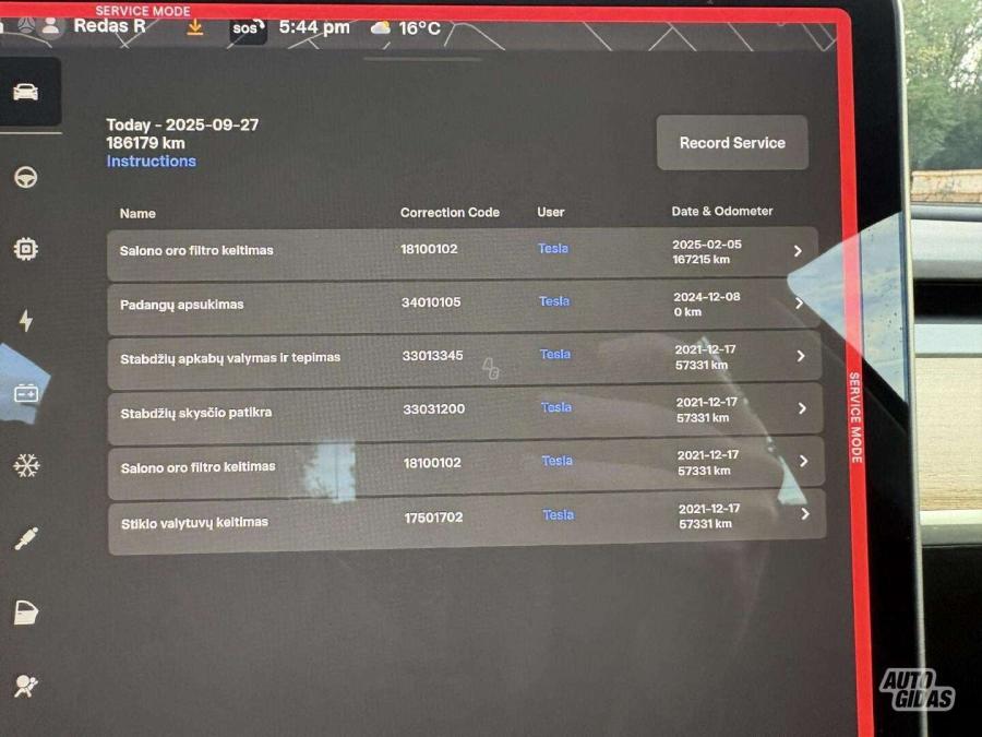 Zils Tesla Model 3 2020 Kauņa, ar dzinēja tilpumu 0.00 L un nobraukumu 189 tūkst. km par 15800 €, foto 15 vietnē AUTOMOTO.COM.LV