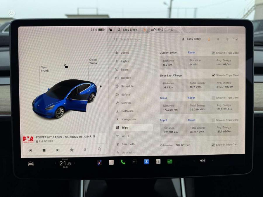 Zils Tesla Model 3 2020 Viļņa, ar dzinēja tilpumu 0.00 L un nobraukumu 182 tūkst. km par 18950 €, foto 18 vietnē AUTOMOTO.COM.LV