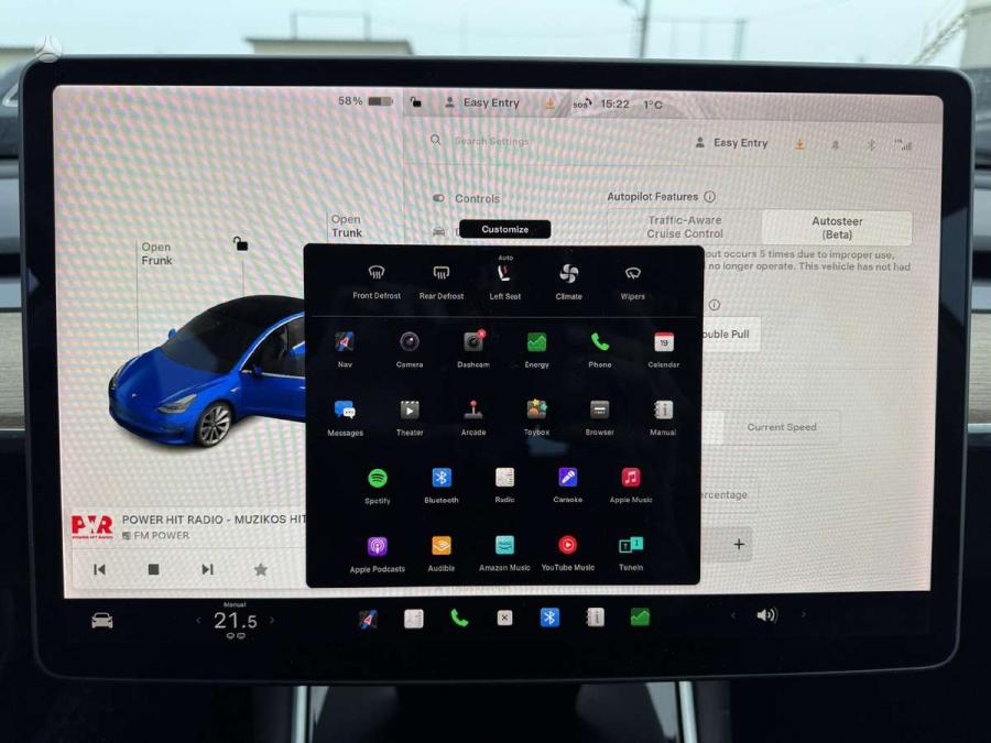 Zils Tesla Model 3 2020 Viļņa, ar dzinēja tilpumu 0.00 L un nobraukumu 182 tūkst. km par 18950 €, foto 23 vietnē AUTOMOTO.COM.LV