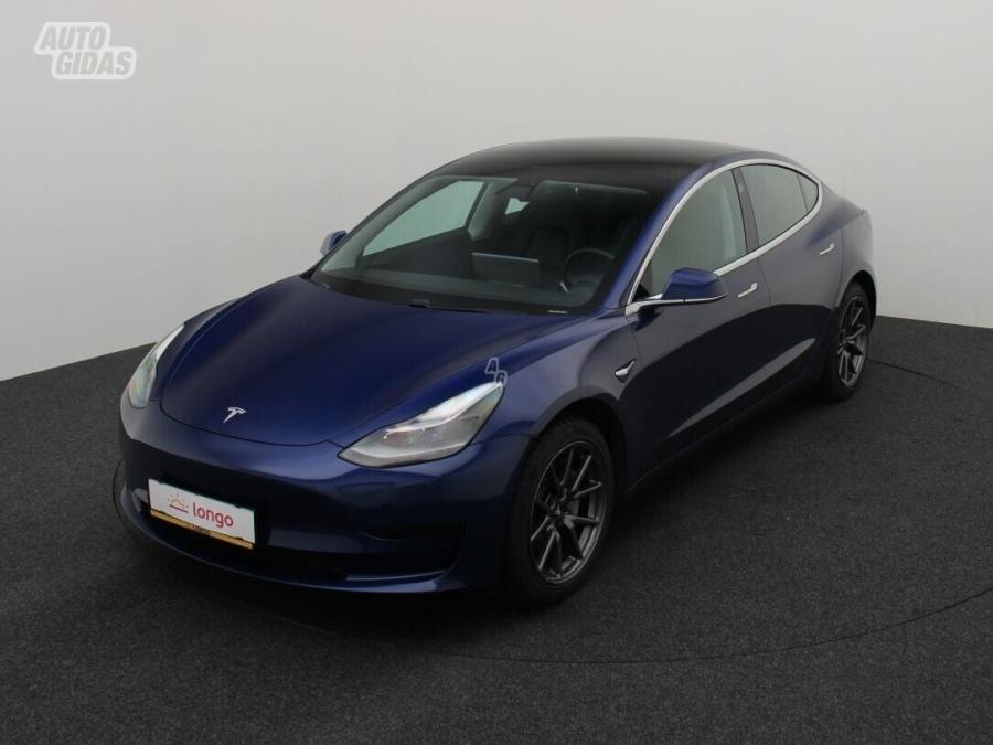 Blue Tesla Model 3 2020 in Vilnius, with an engine capacity of 0.00 L and mileage of 161 thousand km for 18699 €, photo 1 on AUTOMOTO.COM.LV