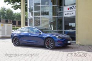 Blue Tesla Model 3 2020 in Tallinn, with an engine capacity of 0.00 L and mileage of 62 thousand km for 24990 €, photo 3 on AUTOMOTO.COM.LV