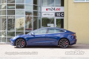 Blue Tesla Model 3 2020 in Tallinn, with an engine capacity of 0.00 L and mileage of 62 thousand km for 24990 €, photo 7 on AUTOMOTO.COM.LV