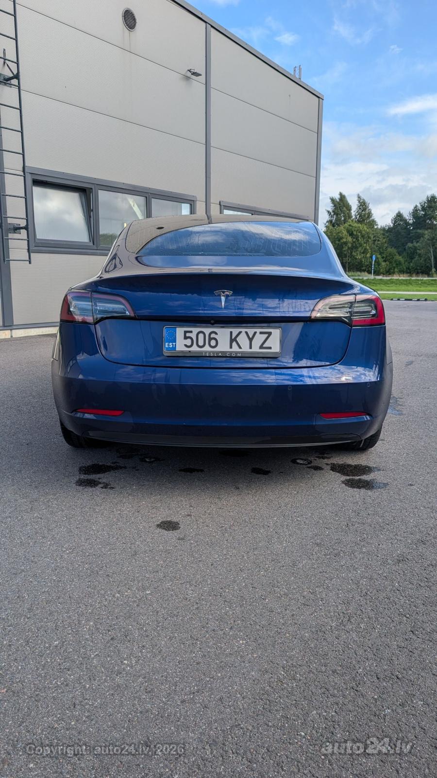 Zils Tesla Model 3 2020 Tallina, ar dzinēja tilpumu 0.00 L un nobraukumu 135 tūkst. km par 20900 €, foto 6 vietnē AUTOMOTO.COM.LV