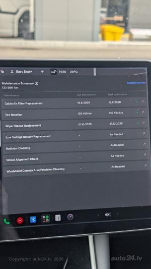 Zils Tesla Model 3 2020 Tallina, ar dzinēja tilpumu 0.00 L un nobraukumu 135 tūkst. km par 20900 €, foto 16 vietnē AUTOMOTO.COM.LV