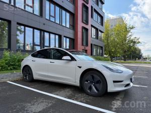 Blue Tesla Model 3 2020 in Riga, with an engine capacity of 0.00 L and mileage of 97 thousand km for 25500 €, photo  on AUTOMOTO.COM.LV