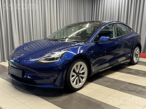 Zils Tesla Model 3 2021 Rīga, ar dzinēja tilpumu 0.00 L un nobraukumu 103 tūkst. km par 26990 €, foto 1 vietnē AUTOMOTO.COM.LV