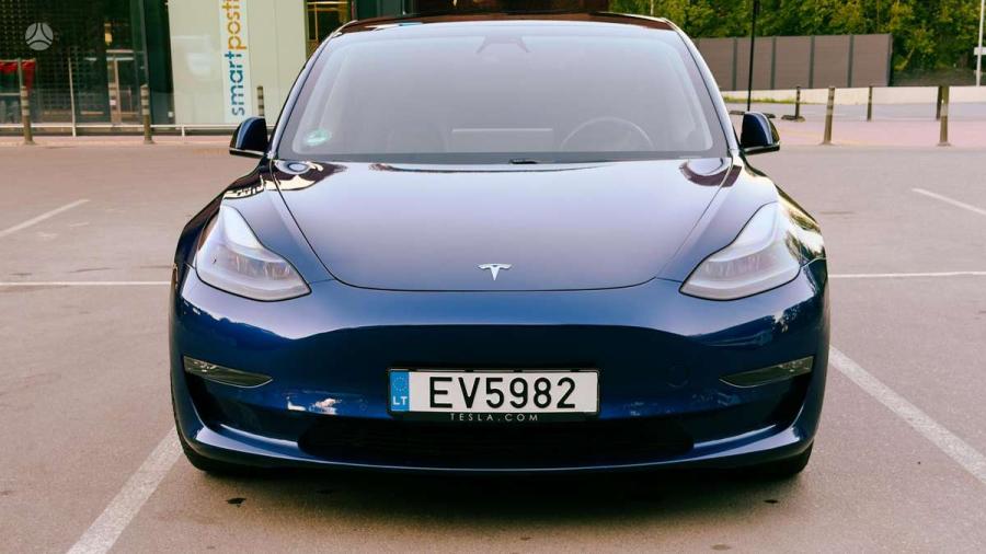 Zils Tesla Model 3 2021 Viļņa, ar dzinēja tilpumu 0.00 L un nobraukumu 112 tūkst. km par 29820 €, foto 7 vietnē AUTOMOTO.COM.LV