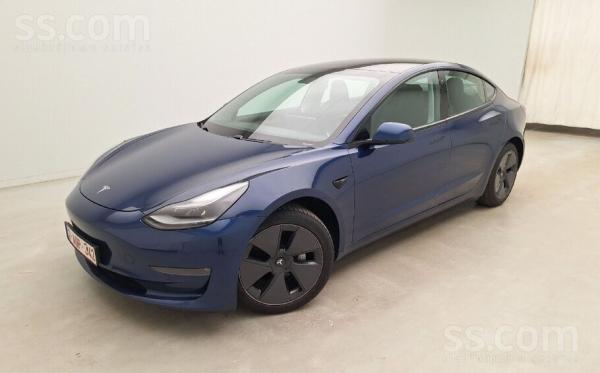 Zils Tesla Model 3 2021 Rīga, ar dzinēja tilpumu 0.00 L un nobraukumu 124 tūkst. km par 26990 €, foto  vietnē AUTOMOTO.COM.LV